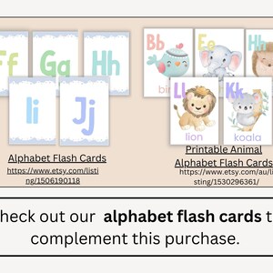 Woodland Alphabet Poster, Preschool ABC Chart, Animal Alphabet Letters ...