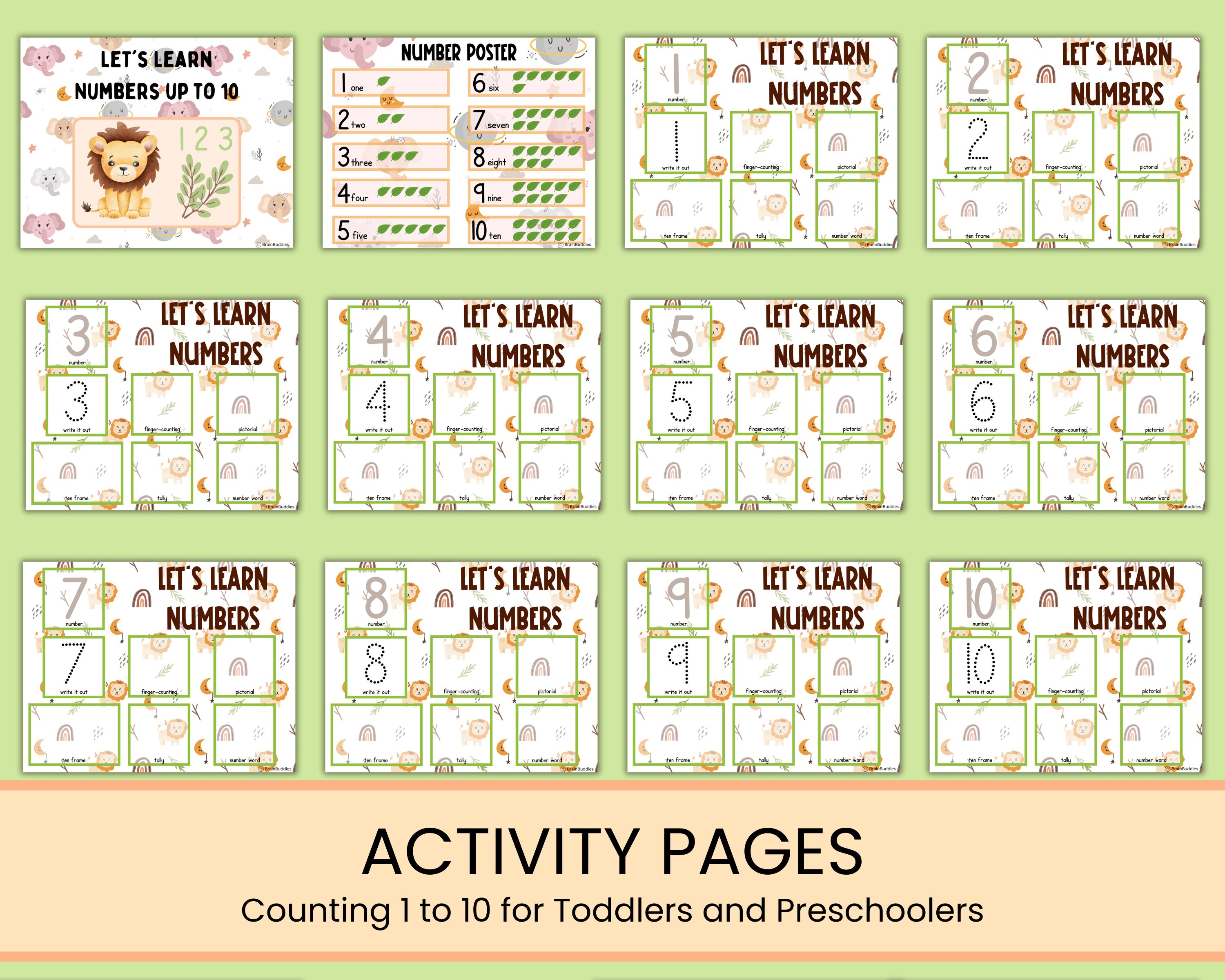 Montessori Counting Activity for Toddlers | Learn to Count | Numbers 1 ...