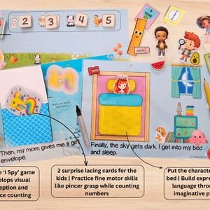 Toddler Busy Book Printable Preschool Activities Homeschool Montessori ...