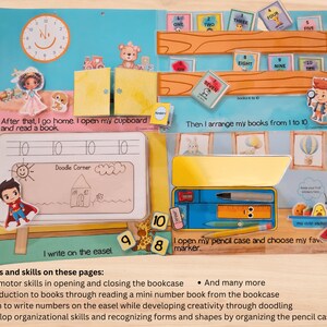 Toddler Busy Book Printable Preschool Activities Homeschool Montessori ...