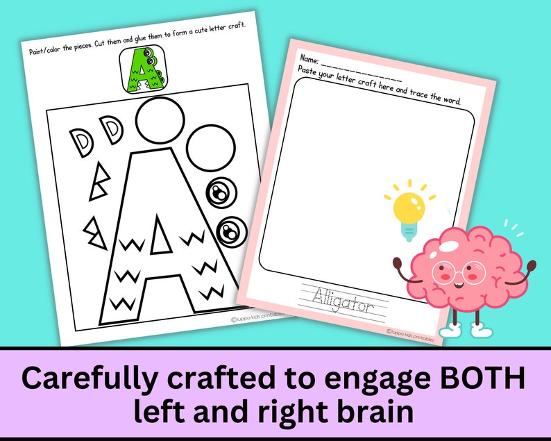 Letter of the Week Worksheets Printable, Alphabet Busy Book, Learning ...