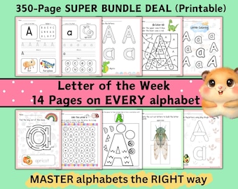 26 Alphabet Worksheets Letter of the Week Worksheets Printable Alphabet ...