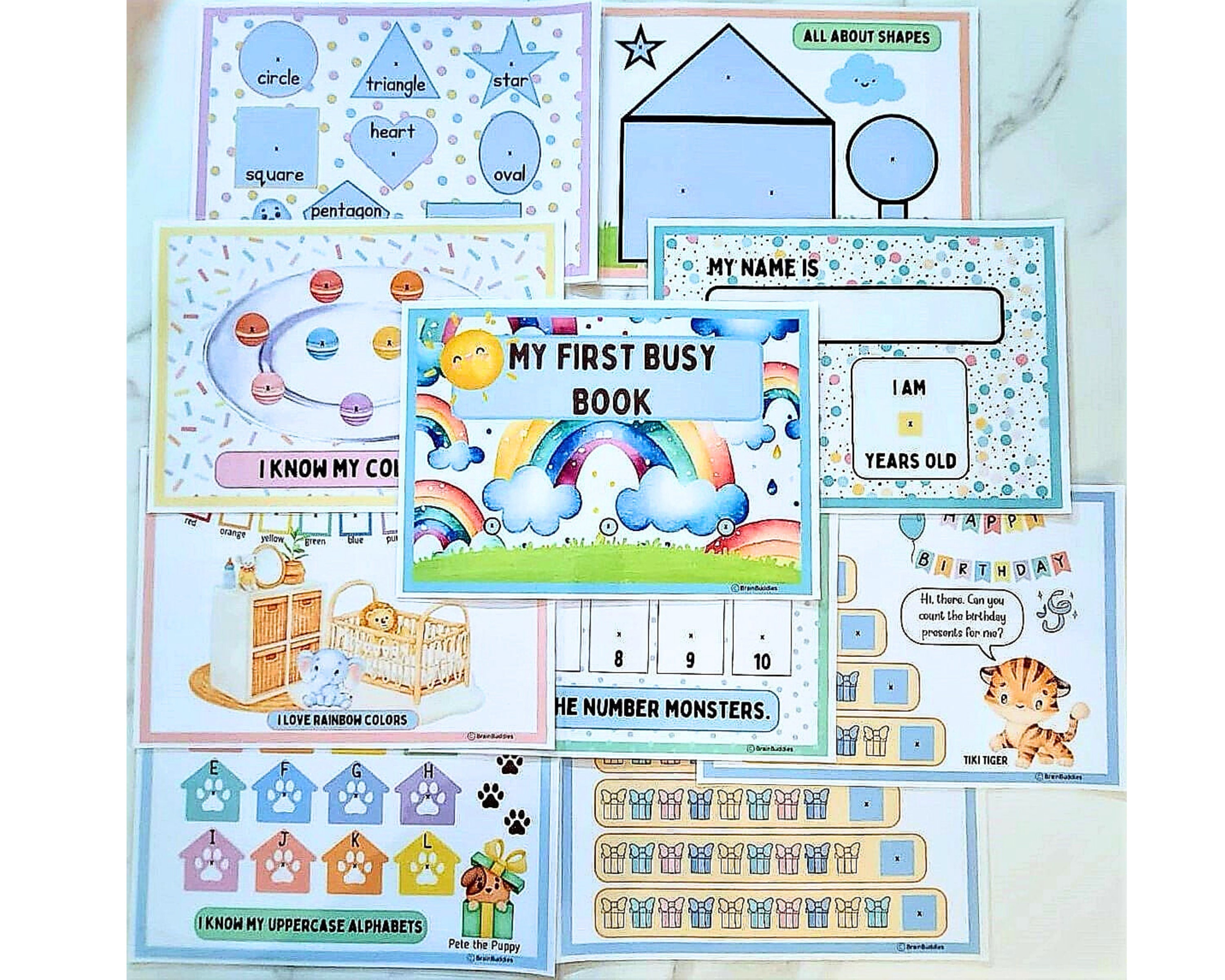 Toddler Busy Book , Toddler Learning Binder , Montessori Activities for ...