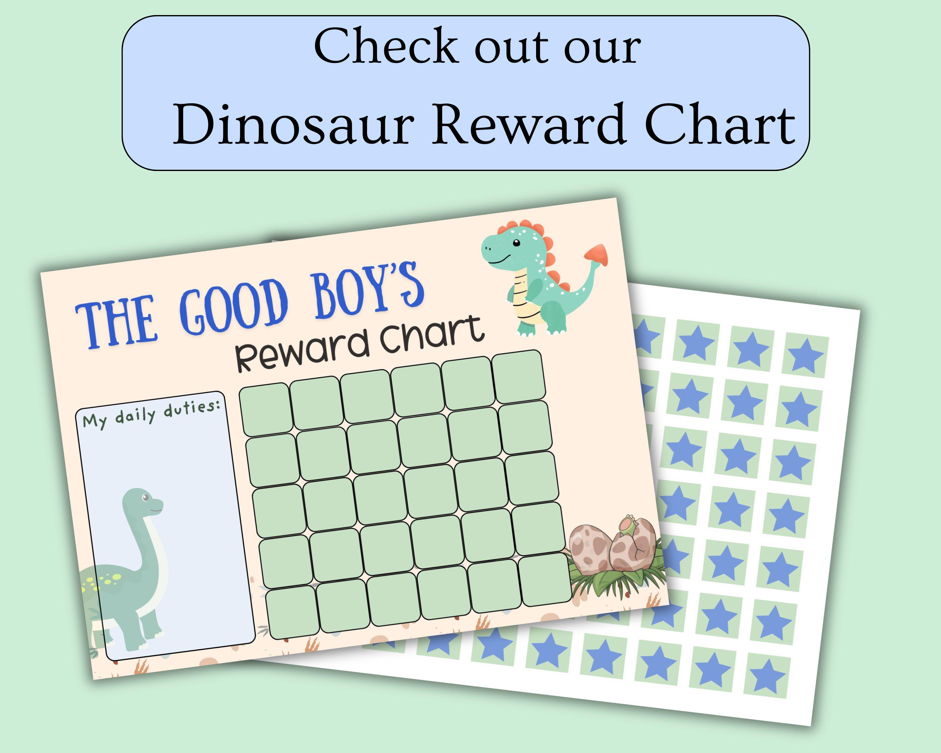 Daily Chore Chart Printable, Pastel Reward Chart, Good Behavior Chart ...