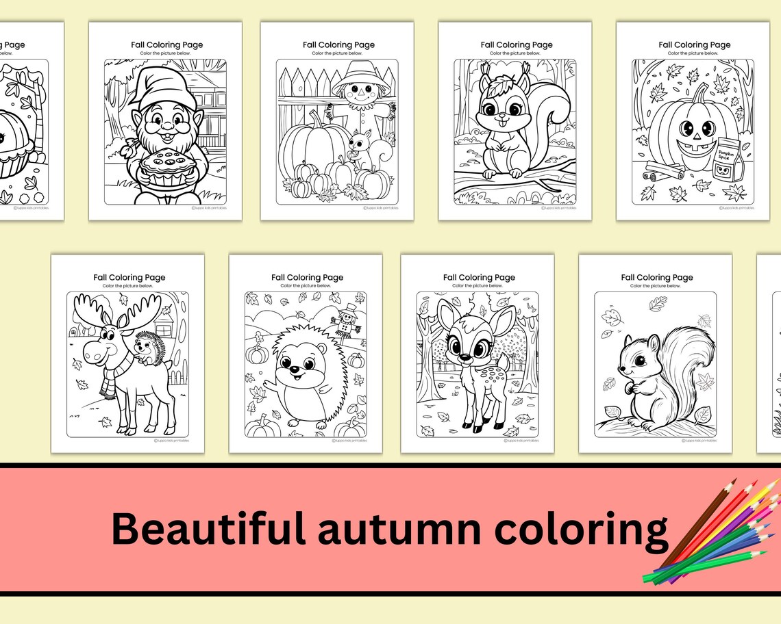 Fall Activities for Preschoolers and Children Aged 5-8: Worksheets ...