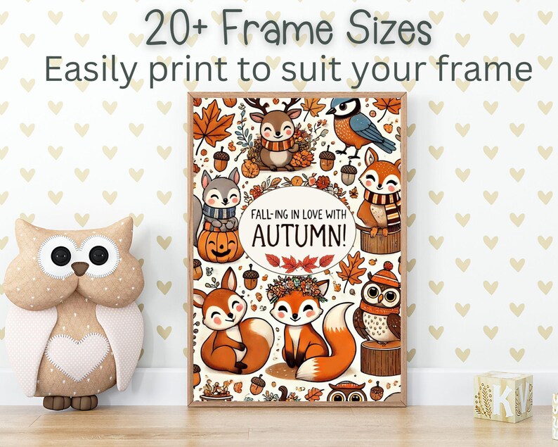 Fall Wall Art Printable for Kids, Nursery Wall Decor, Fall Classroom ...