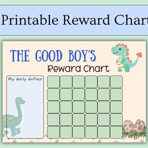 Daily Chore Chart Printable, Pastel Reward Chart, Good Behavior Chart ...