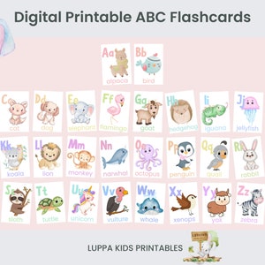 ABC Flash Cards, Educational Cards, A-Z Cards, Learn Abcs, Alphabet ...