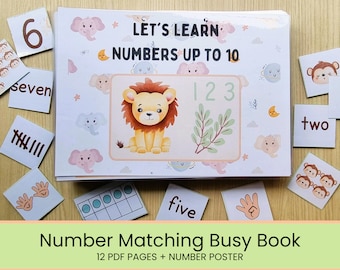 Montessori Counting Activity for Toddlers Learn to Count Numbers 1 to ...