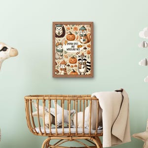 Fall Wall Art Printable for Kids, Nursery Wall Decor, Fall Classroom ...