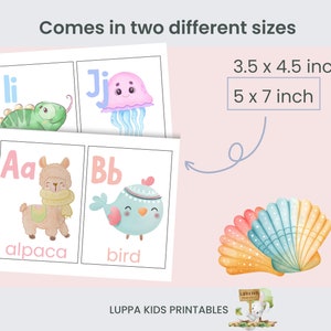 ABC Flash Cards, Educational Cards, A-Z Cards, Learn Abcs, Alphabet ...