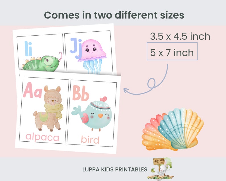 ABC Flash Cards, Educational Cards, A-Z Cards, Learn Abcs, Alphabet ...