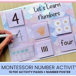 Montessori Counting Activity for Toddlers | Learn to Count | Numbers 1 ...