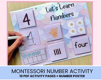 Montessori Counting Activity for Toddlers | Learn to Count | Numbers 1 ...