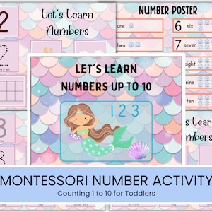 Montessori Counting Activity for Toddlers | Learn to Count | Numbers 1 ...