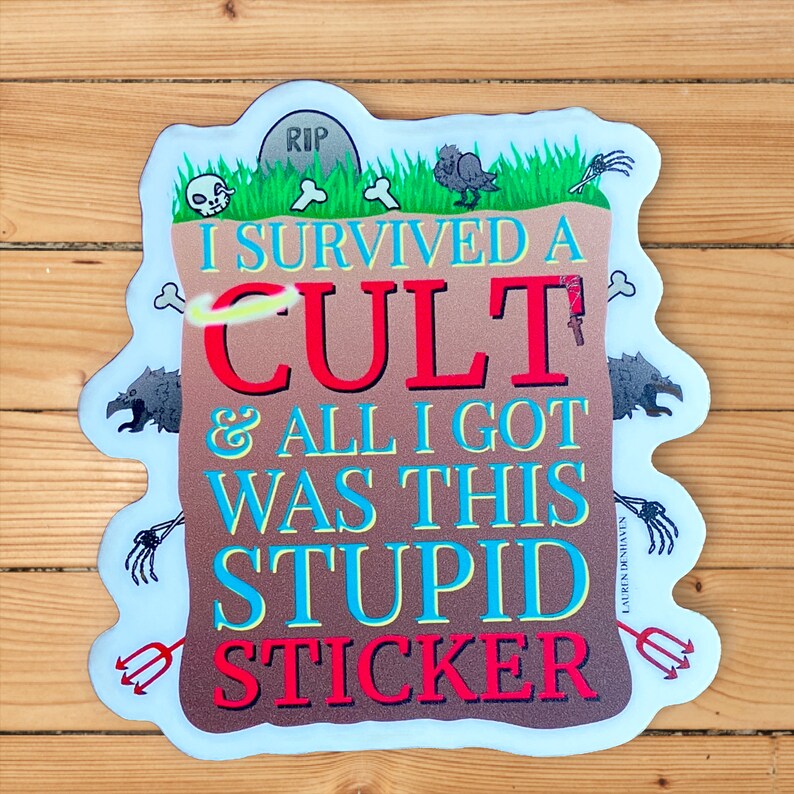 I Survived A Cult Sticker | Cult Survivor Purity Culture Exchristian ...