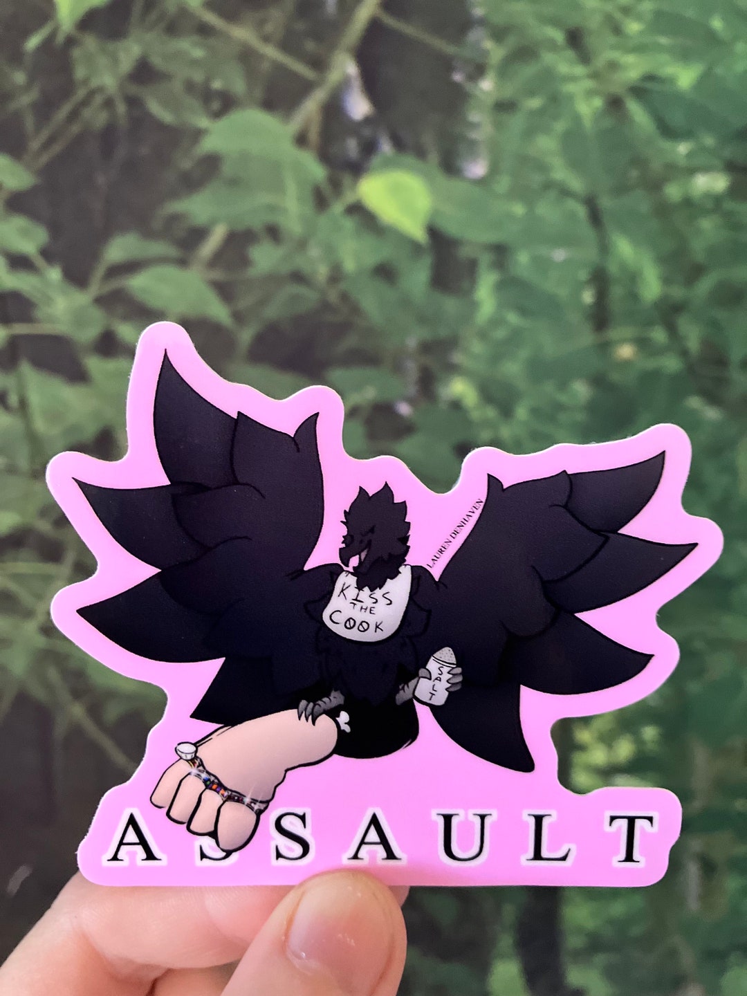 Criminal Crow Salt Sticker | Corvid Bird Raven Eat the Rich Funny Humor ...