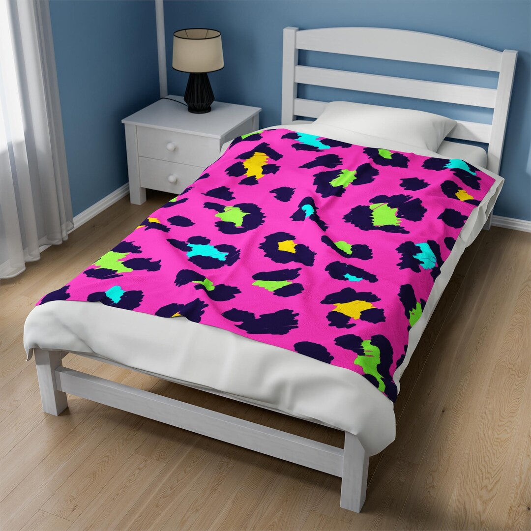 Cute Leopard Pattern Soft Blanket - Etsy