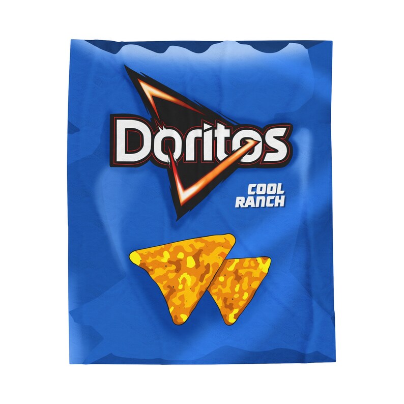 Blue Doritos Themed Soft Throw Blanket - Etsy