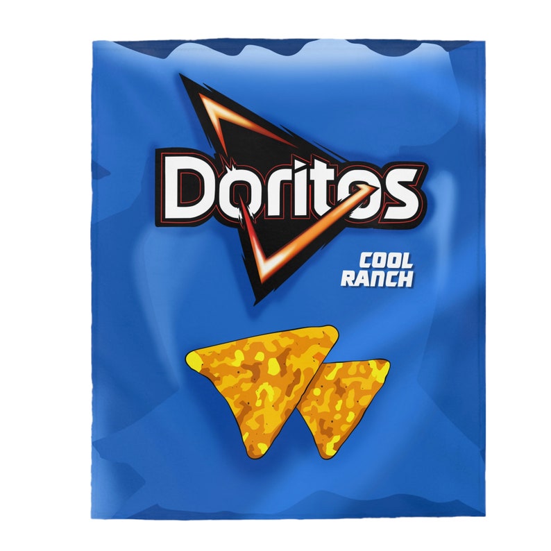 Blue Doritos Themed Soft Throw Blanket - Etsy