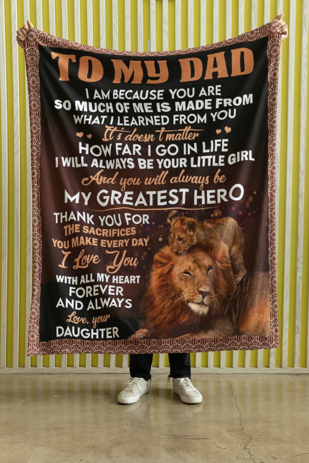 To My Dad Soft Blanket Throw Gift - Etsy