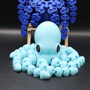 Cute Fidget Toy Octopus 3D Printed Adorable Octopus Toy 3D Printed ...