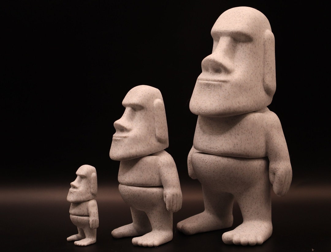 Charming Moai Fidget Toy Adorable 3D Printed Easter Island - Etsy