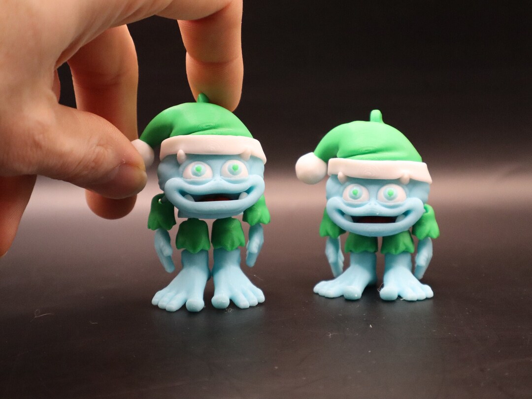 Cute Fidget Toy Christmas Yeti 3D Printed Christmas Yeti Toy - Etsy