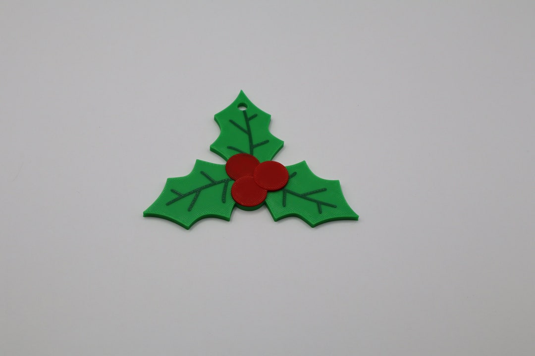 Christmas Ornament Cute 3D Printed Mistletoe Gift Hanging Tree - Etsy