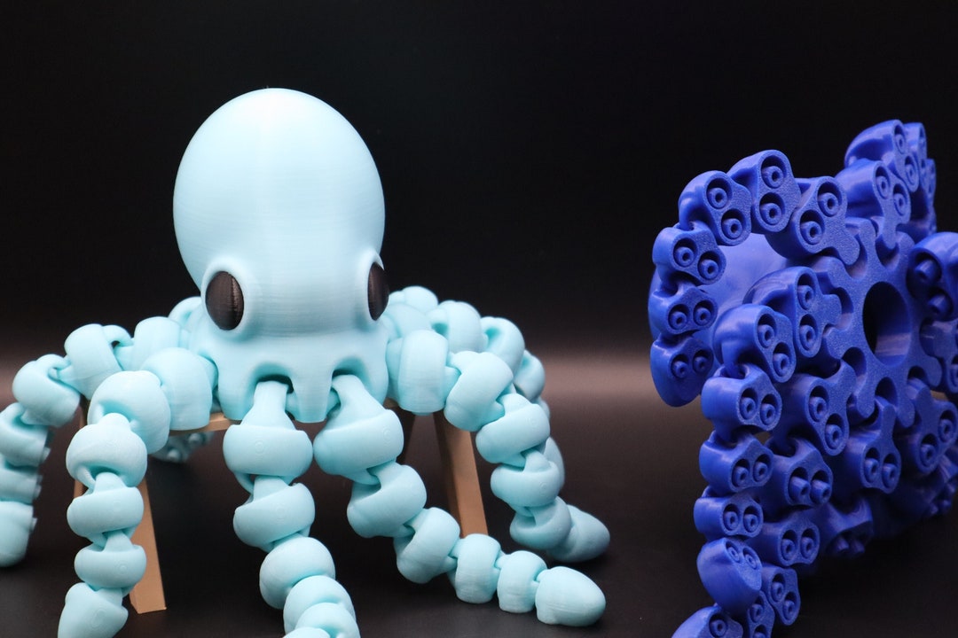 Cute Fidget Toy Octopus 3D Printed Adorable Octopus Toy 3D Printed ...