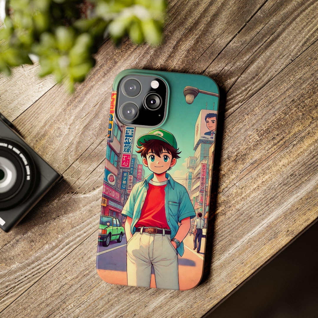 Slim Charming Retro Boy Classic Anime iPhone Case, Slim Phone Case ...