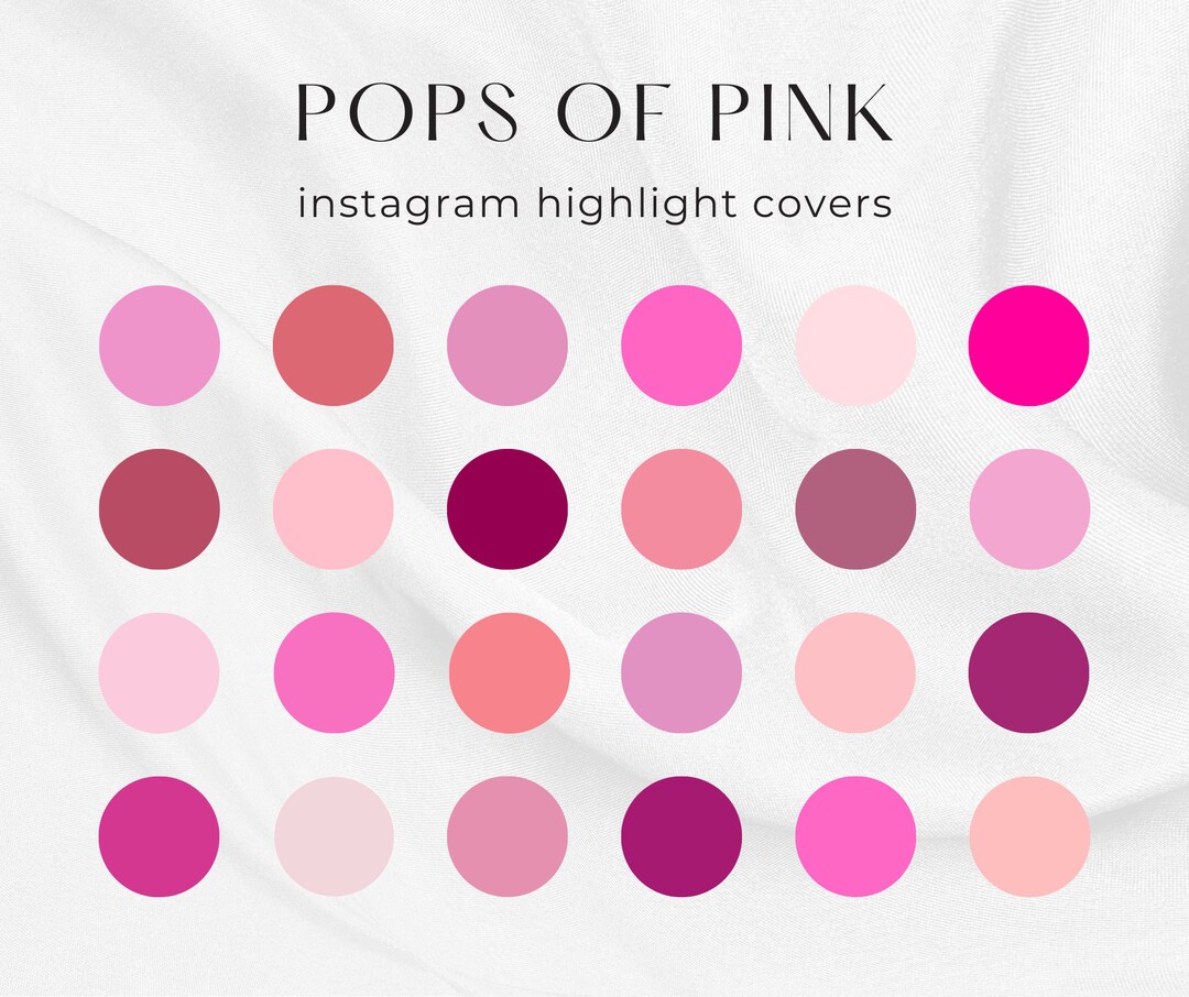 24 Pops of Pink Instagram Highlight Covers Pink Insta Story - Etsy