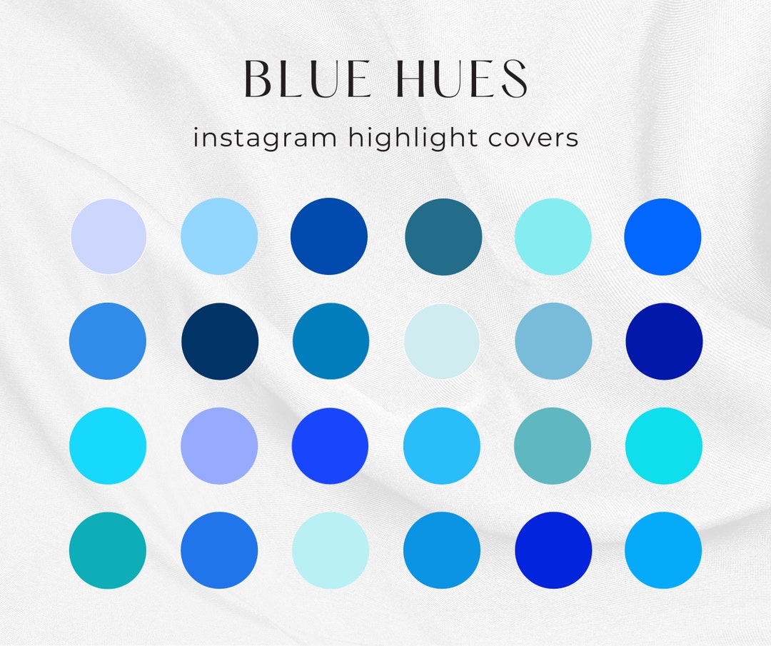 24 Blue Hues Instagram Highlight Covers | Colorful Highlight Icons ...