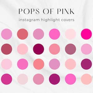 24 Pops of Pink Instagram Highlight Covers | Pink Insta Story | Shades ...