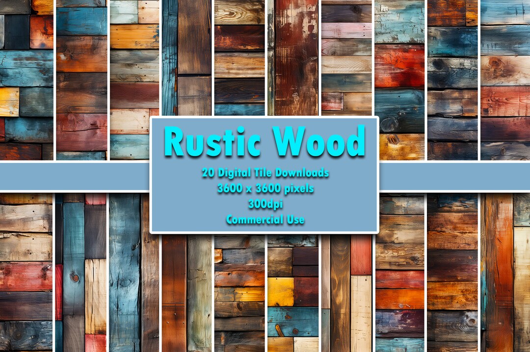 Rustic Wood Seamless Digital Download Wood Grain Digital Paper - Etsy
