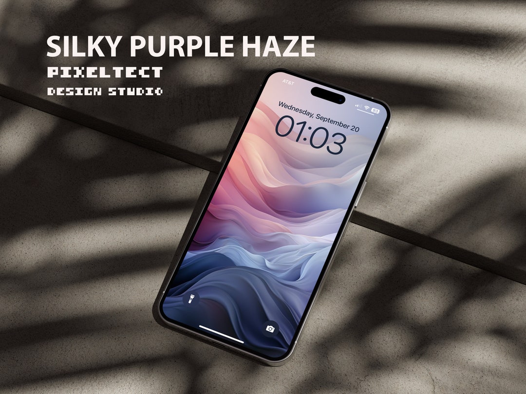 Silky Purple Haze iPhone / Android Digital Wallpaper | Minimalist ...