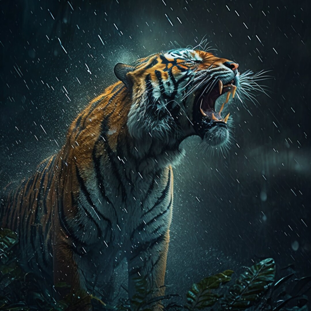 Unleash Your Wild Side With Our Tiger Clipart Digital Download ...