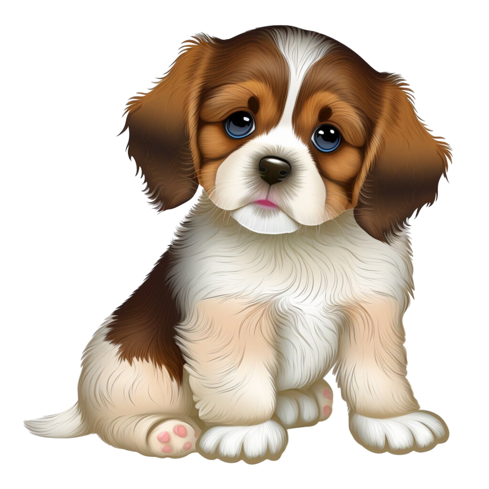 Cute Dog Clipart Design Instant Download - Etsy