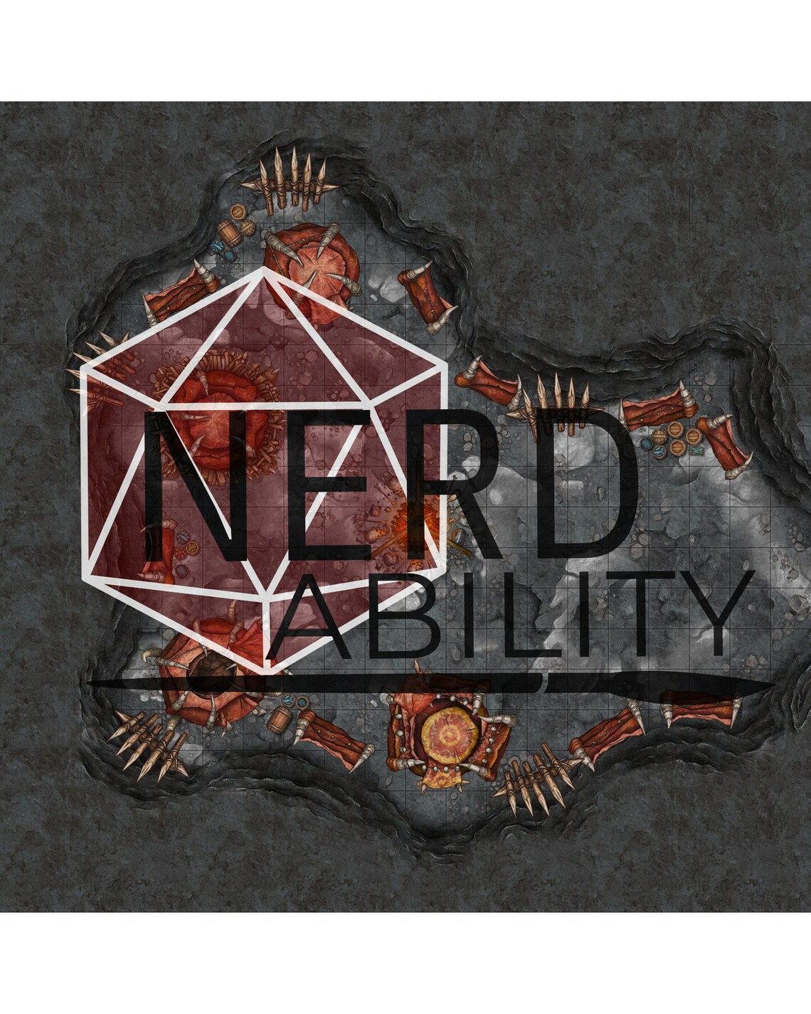 Battle Map Pack Cave Bundle, Dungeons and Dragons, Pathfinder 2e, Roll ...