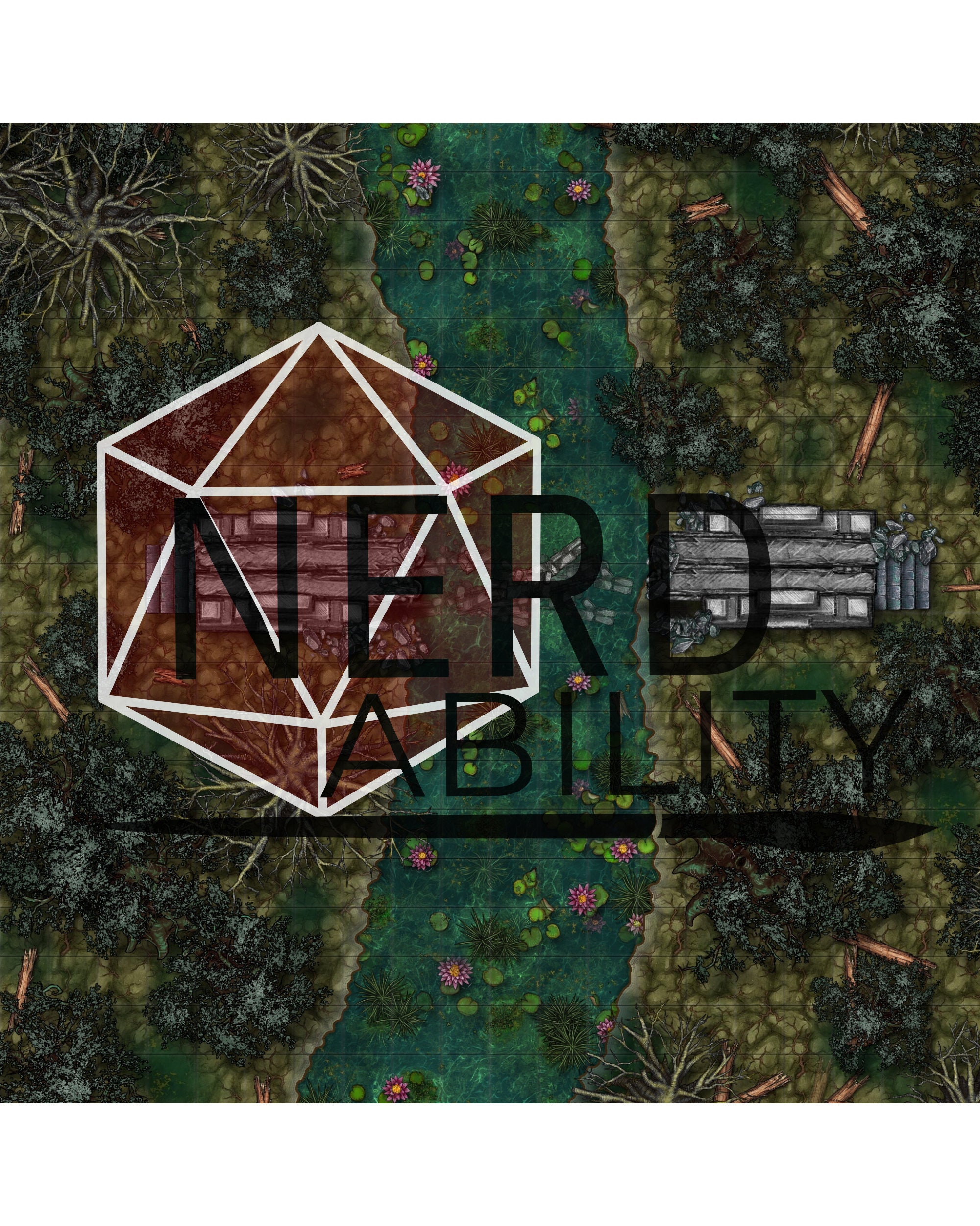 Battle Map Pack Swamp Bundle, Dungeons and Dragons, Pathfinder 2e, Roll ...