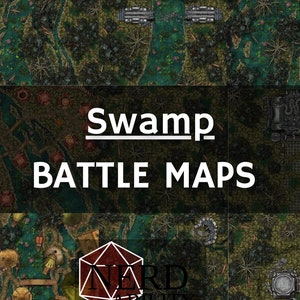 Battle Map Pack Swamp Bundle, Dungeons and Dragons, Pathfinder 2e, Roll ...