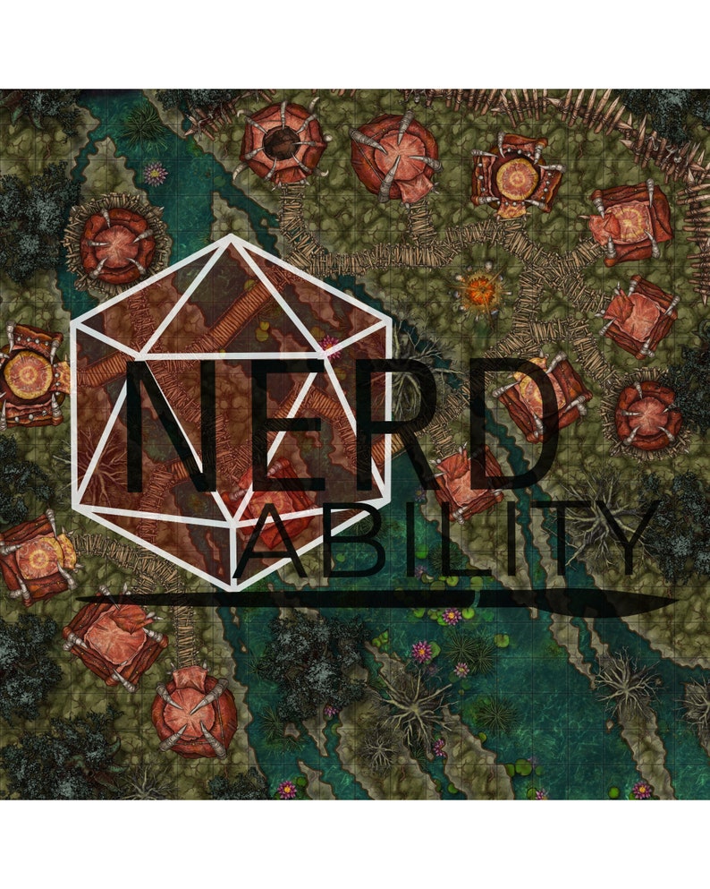 Battle Map Pack Swamp Bundle, Dungeons and Dragons, Pathfinder 2e, Roll ...