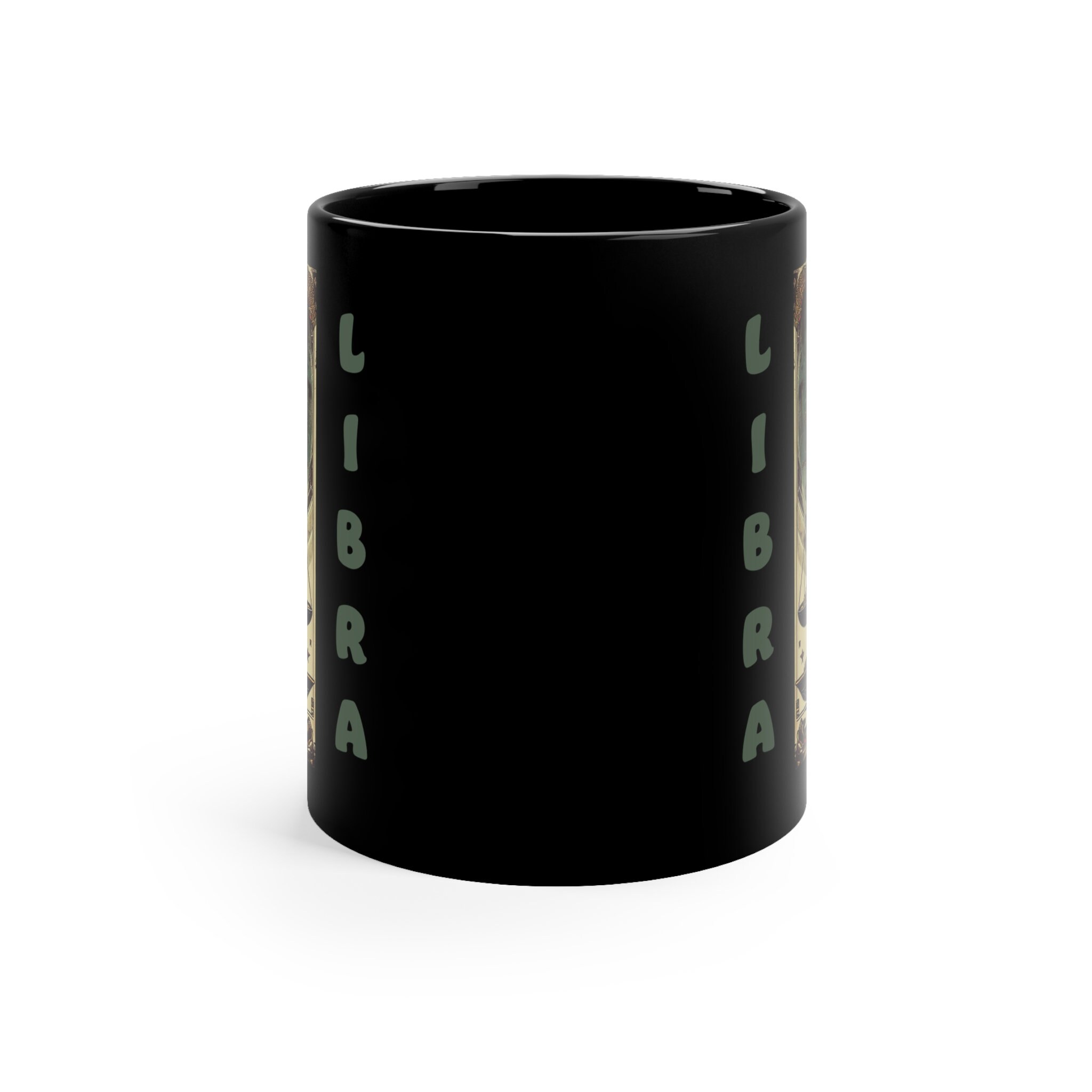Libra Mug Libra Gift Idea Libra Cup 11oz or 15 Oz Black Mug Cool AI Art ...