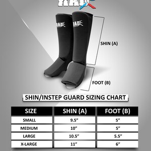 RAD MMA Kickboxing Shin Guard, Shin Instep Protection Gear - Etsy
