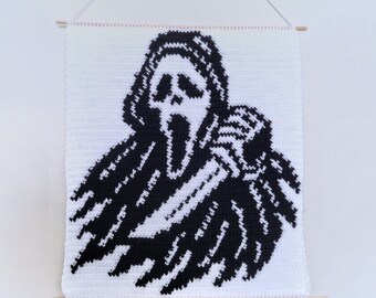 Ghostface Crochet Tapestry Pattern PDF - Etsy