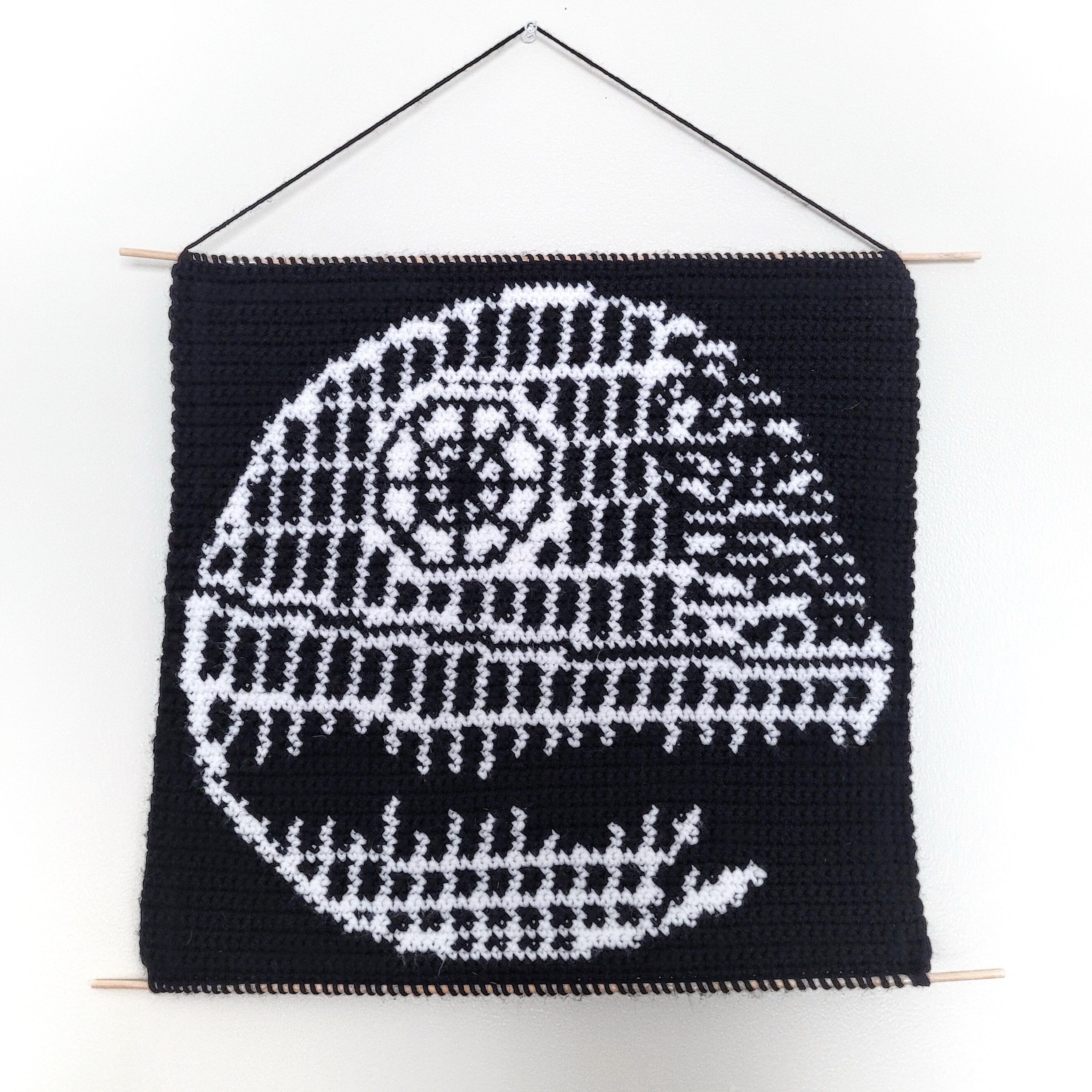 PDF PATTERN: Star Wars Death Star Crochet Tapestry Wall - Etsy