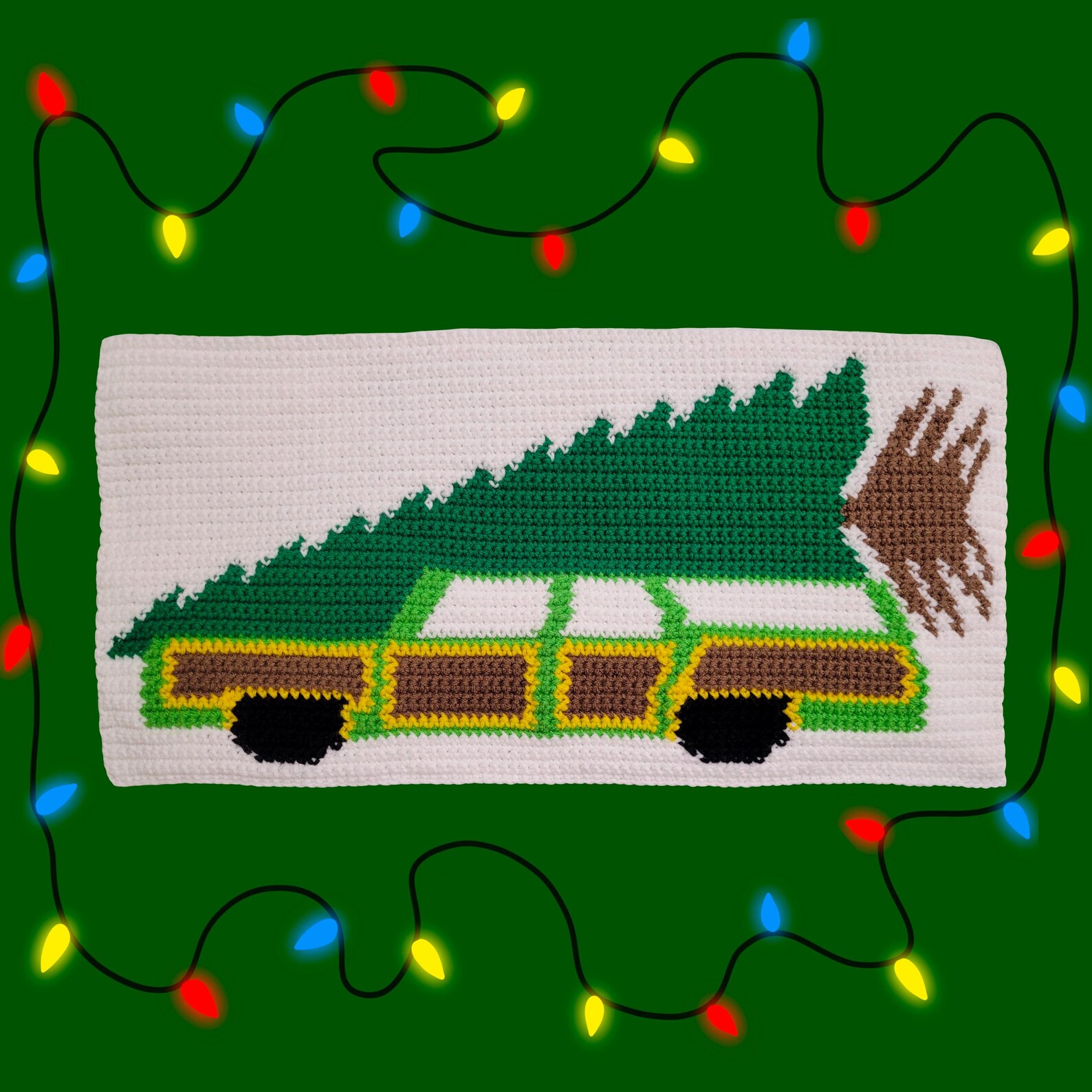PDF PATTERN: Crochet Car With Christmas Tree Tapestry - National ...