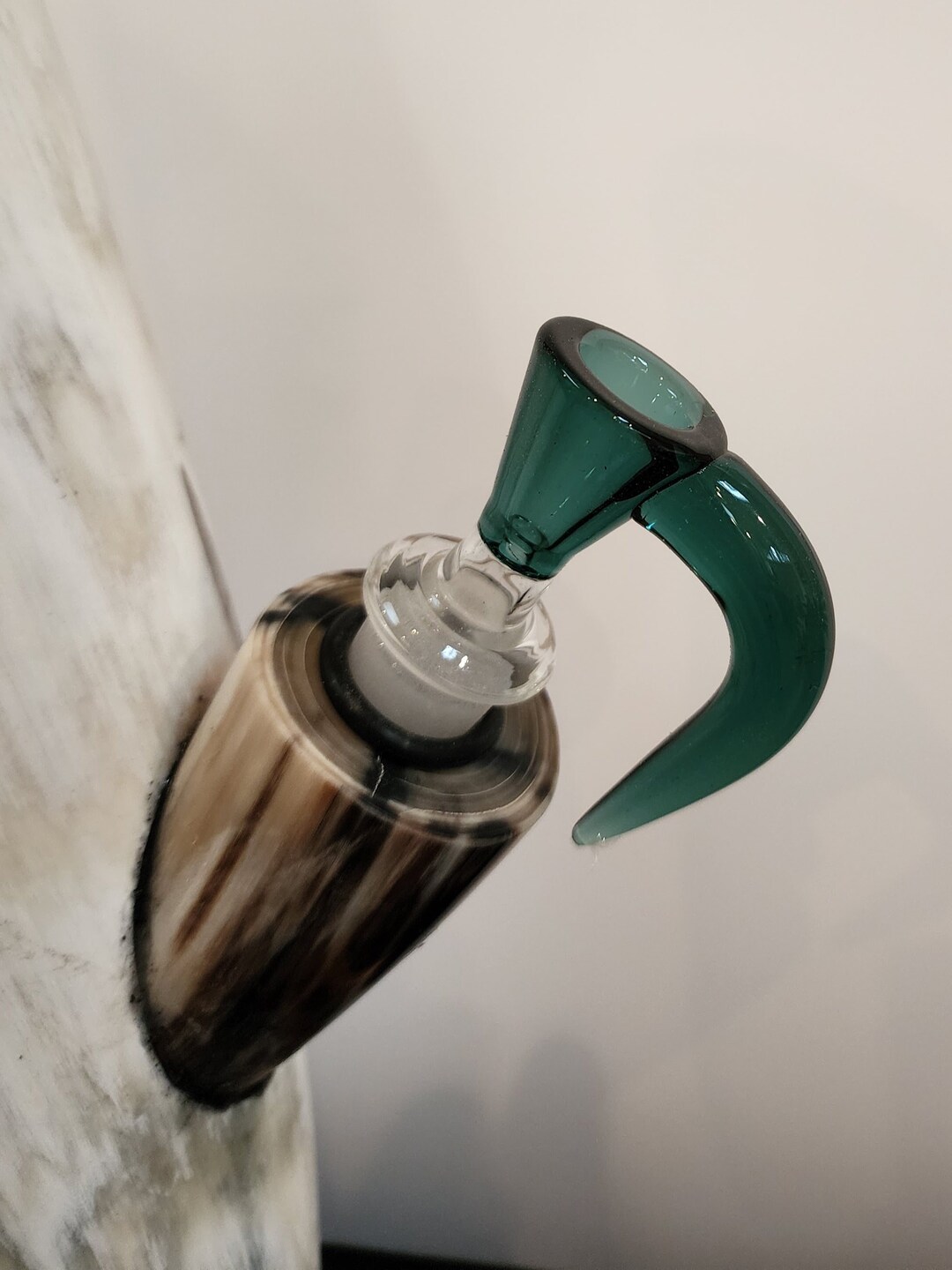 Texas Longhorn & Ebony Wood Pipe, Handmade, One of a Kind, Perfect for ...