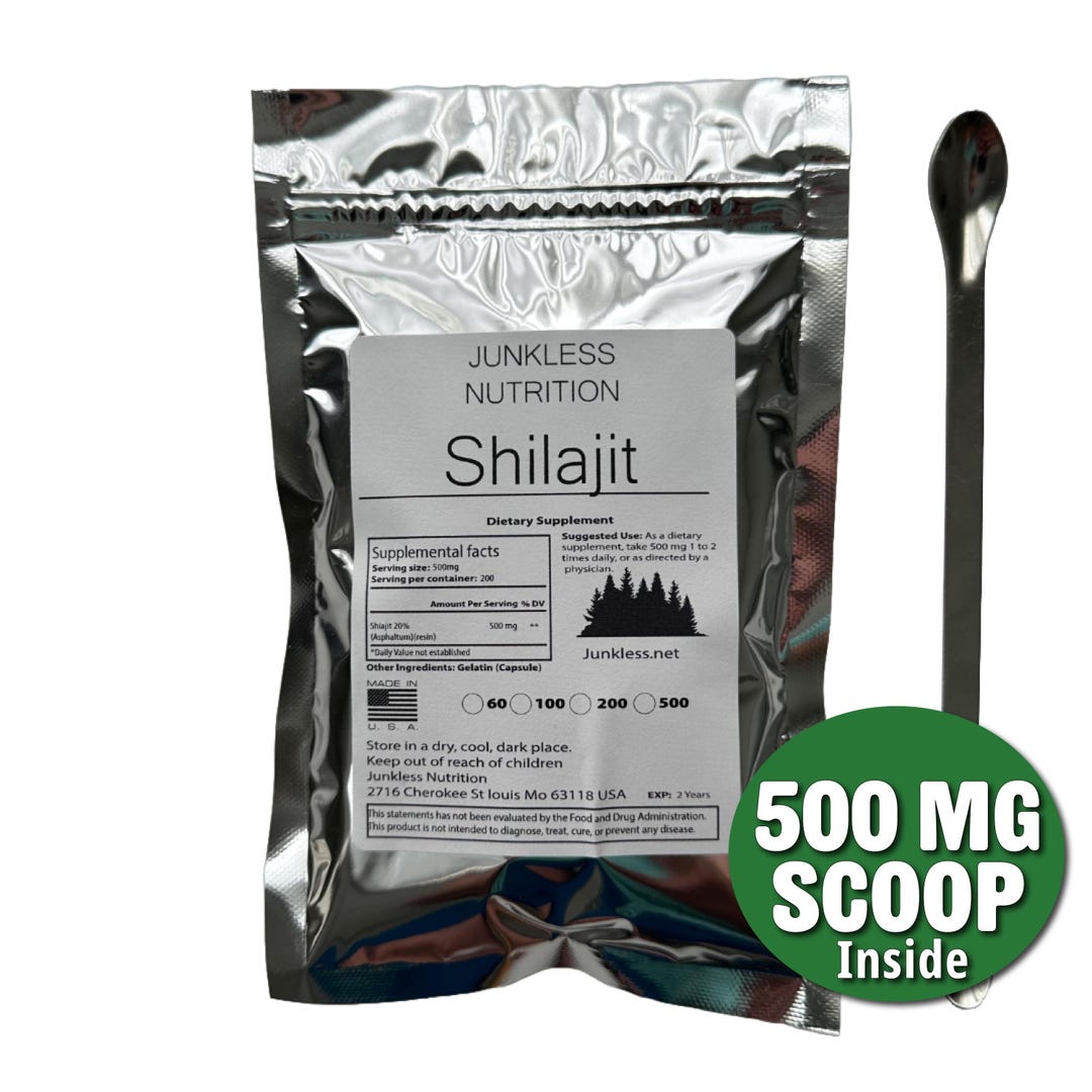 100% Pure Shilajit Powder 20:1 500mg Extract- Fulvic Acid Powder - Etsy