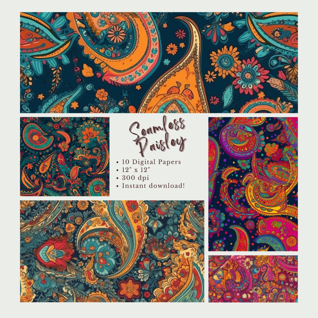 Paisley Patterned Paper